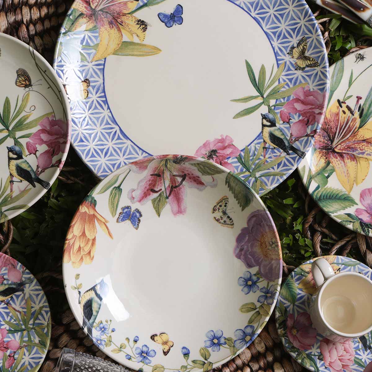 Coup Soup Plate Ø8.27in Garden