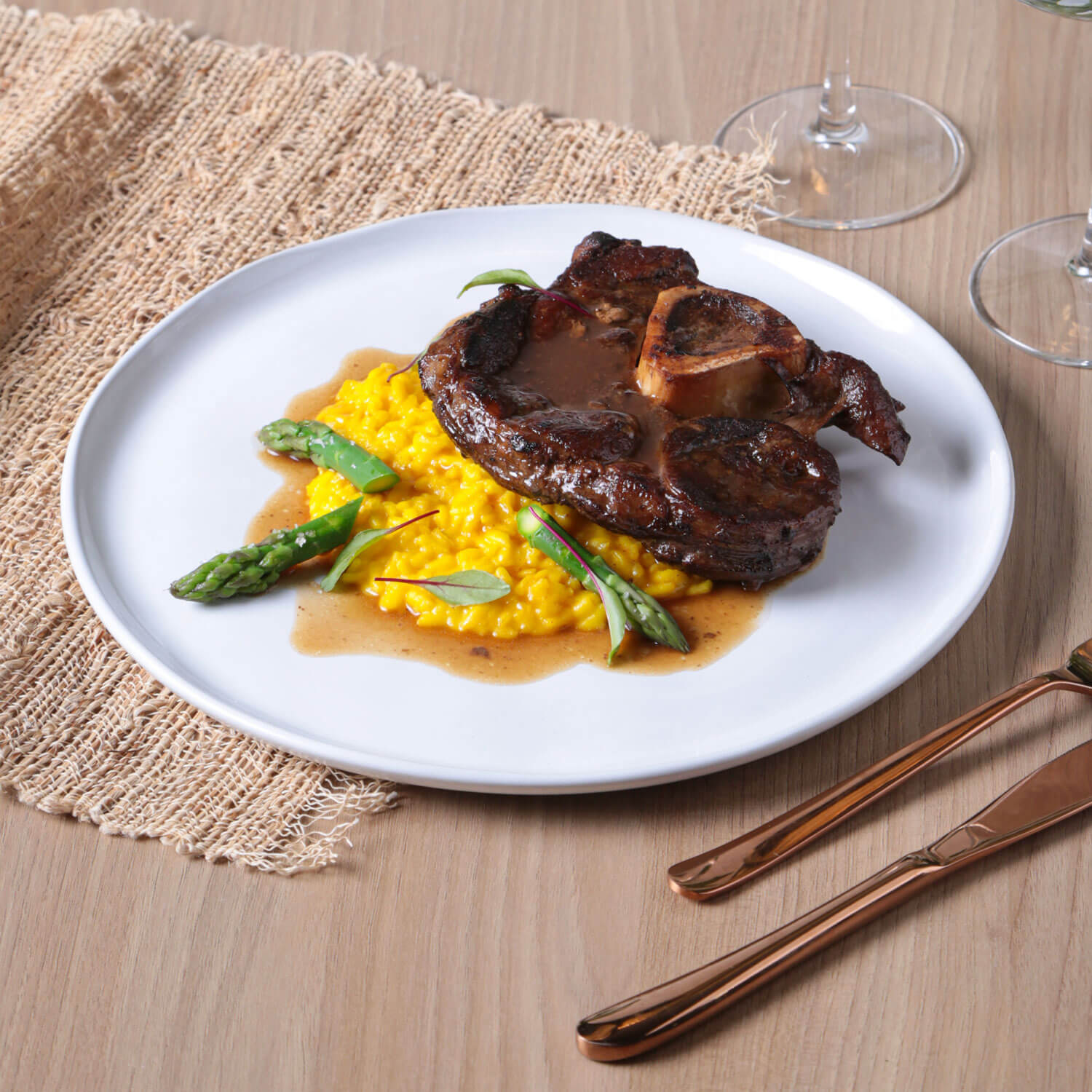 Conjunto com 6 Pratos Raso Bio New White 27,5cm - Porto Brasil Cerâmica