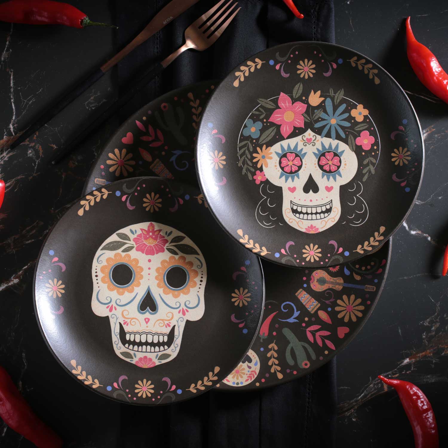 Coup Dinner Plate Ø10.83in Skull
