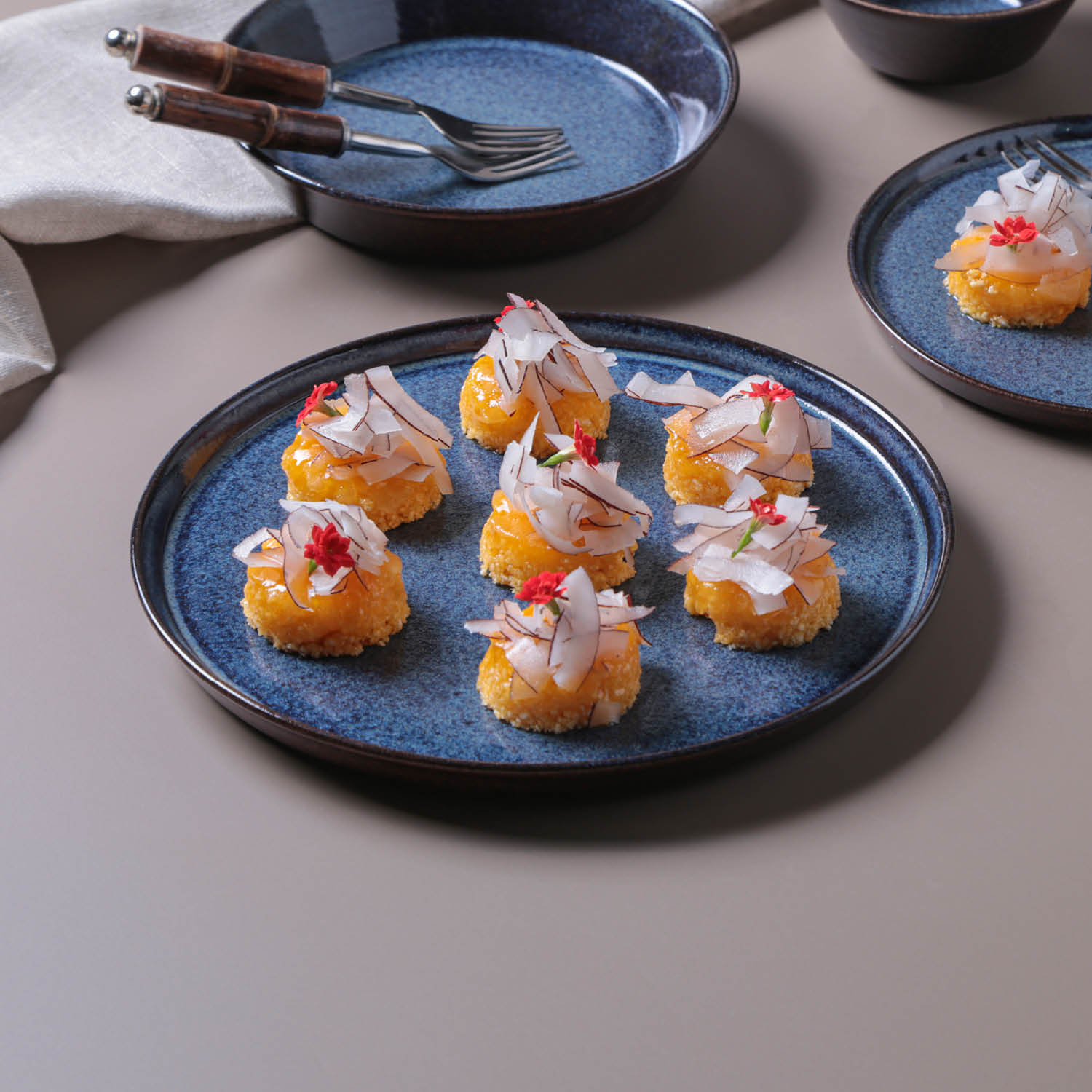 Conjunto com 6 Pratos Raso Neo Titanium Ø27cm - Porto Brasil Cerâmica